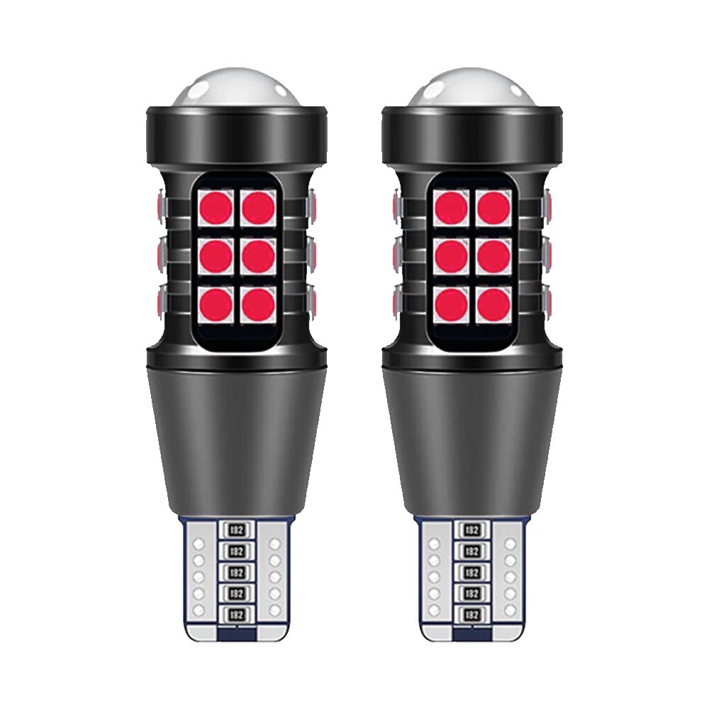 2x T15 LED Лампа Canbus, Красный, 12В