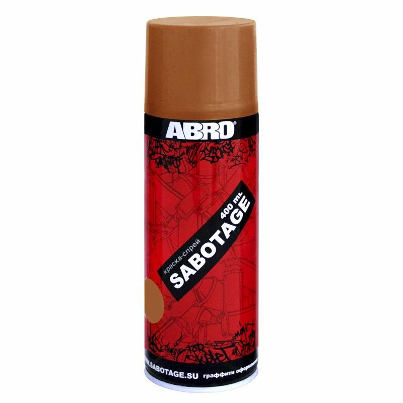 Краска (аэрозоль) ABRO SABOTAGE бронзовая 400 мл