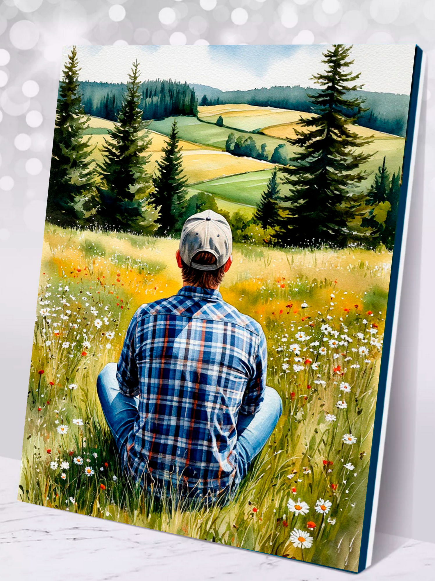 Картина по номерам Молодой парень 40х50 см, хлопковый холст на подрамнике, акрил, АртТойс