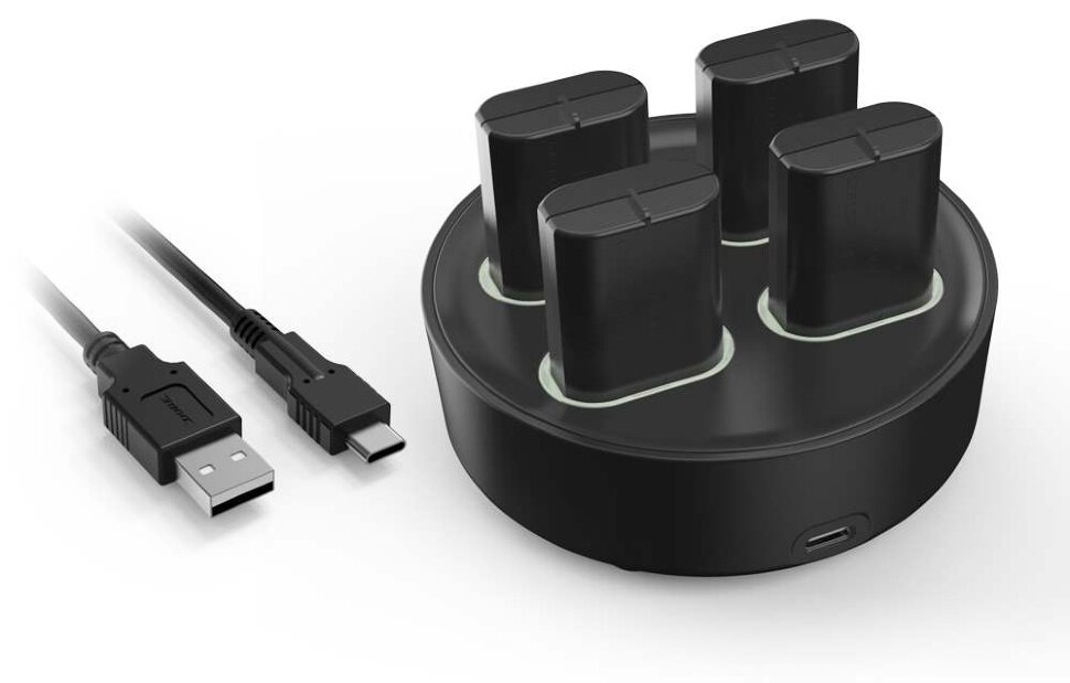 Зарядная станция + 4 аккумулятора для геймпада Xbox One/Series (Dobe TYX-0645)