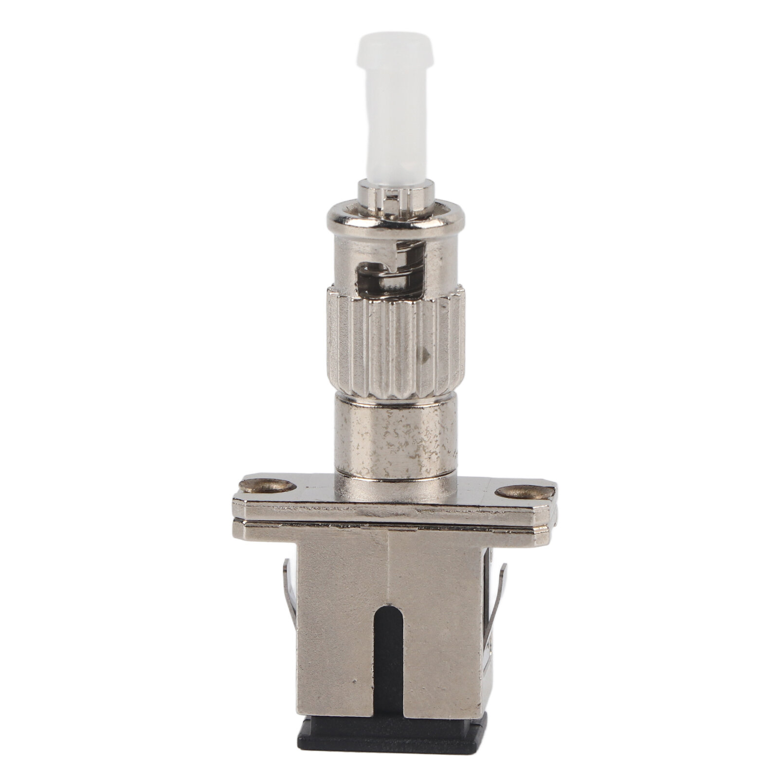 Одномодовый оптический разъем ST «папа» — SC «мама» с керамическим наконечником и высоким коэффициентом отражения.