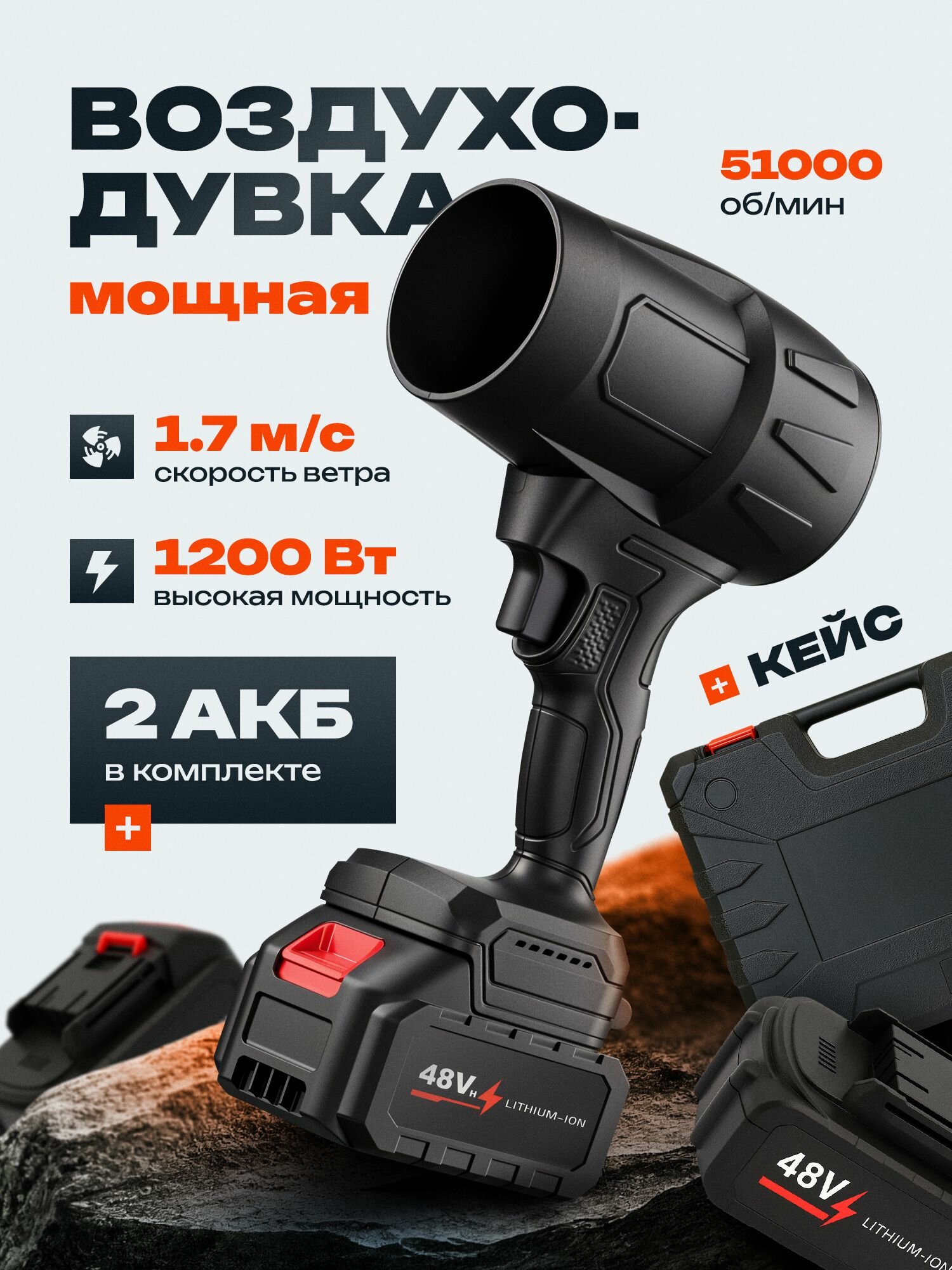 Воздуходувка портативная