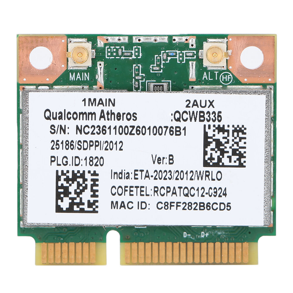 Для Qualcomm Atheros AR9565 QCWB335 150M Mini PCI E Bluetooth Беспроводная Сетевая Карта Универсальная