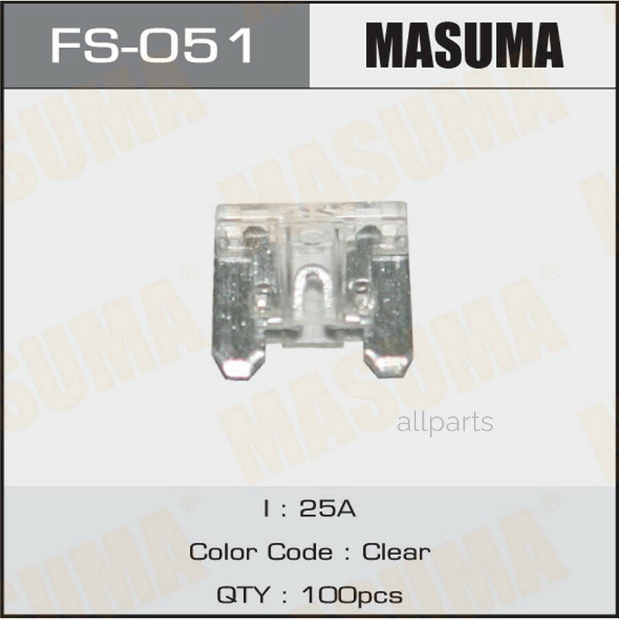 MASUMA FS051 предохранитель MASUMA флажковй MINI, для NEW моделей 25А