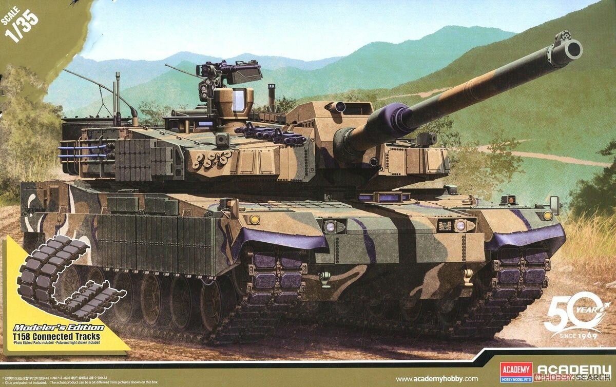 Academy AC13511 1/35 R.O.K. Армия K2 Черная пантера модель Танки