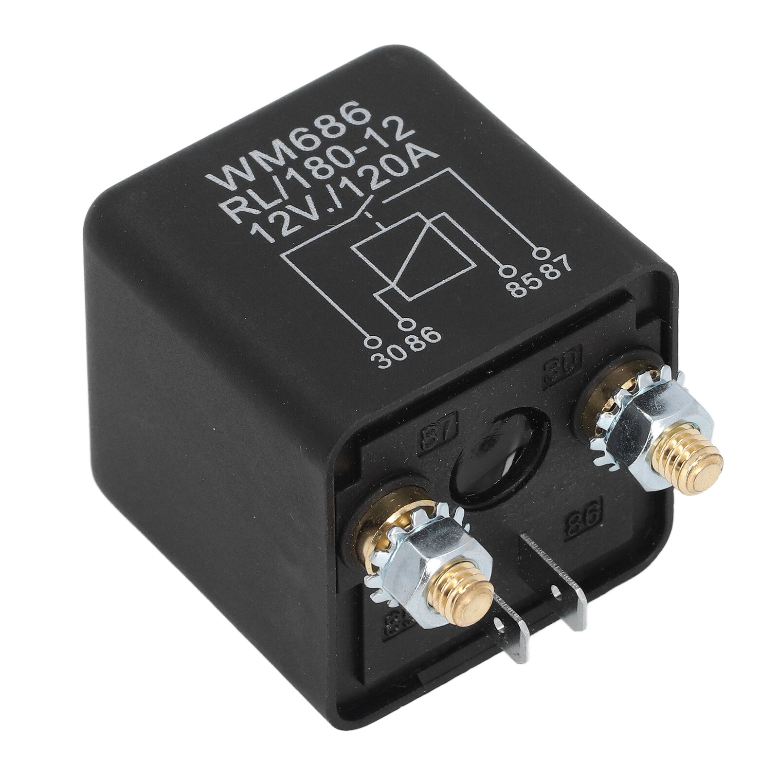 Реле соленоида стартера, медь и ABS, замена электромагнитного реле стартера автомобиля, 12 В постоянного тока, 120 А