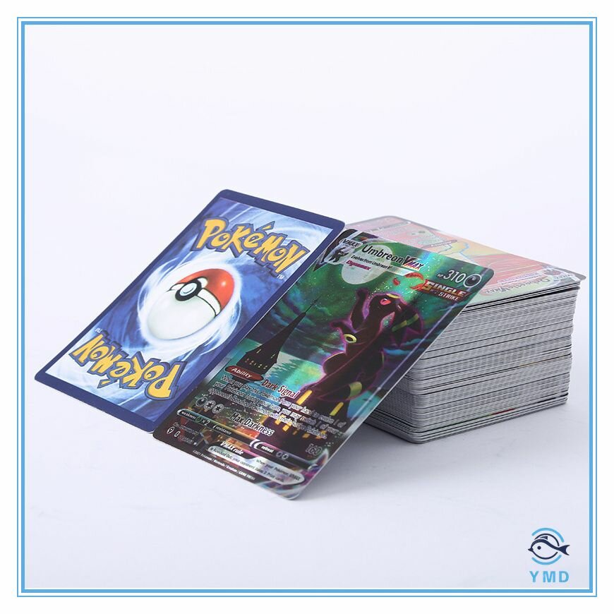 100 штук карточек покемонов из коллекции Пикачу, Pokemon cards, Pokemon Vmax Tag Team GX Mega Vstar