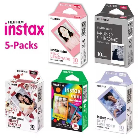 Мини-пленка Fujifilm Instax, 10-50 листов
