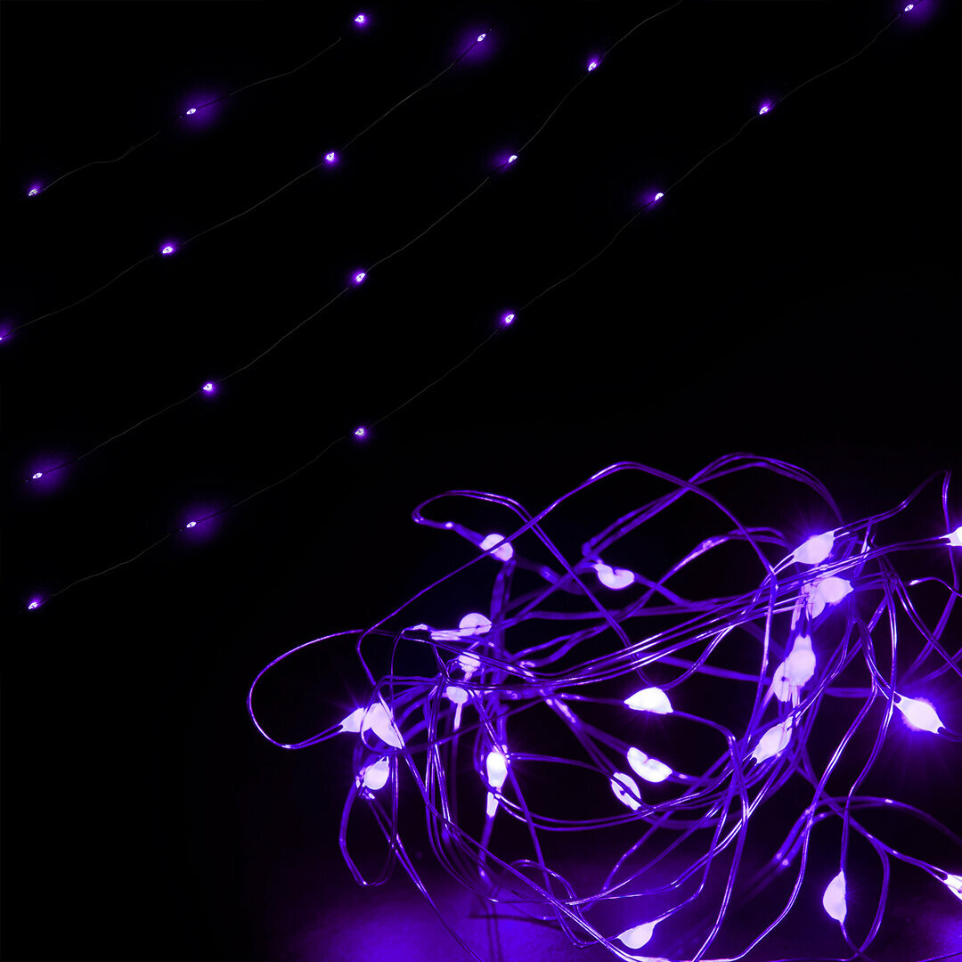 Гирлянда светодиодная Дон Баллон Роса 50 Led, IP14, 5 м Фиолетовая