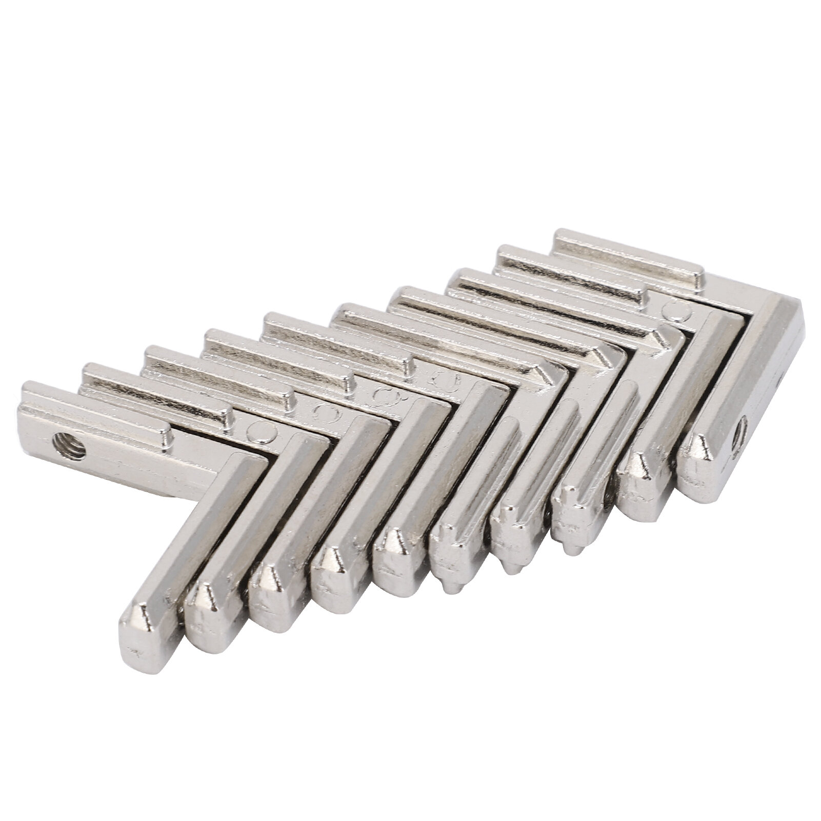 L-образный алюминиевый профиль, внутренний угловой соединитель, кронштейны из углеродистой стали (-2020)