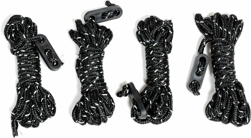 Оттяжки светоотражающие для палатки Talberg 4 шт. по 1.9 м