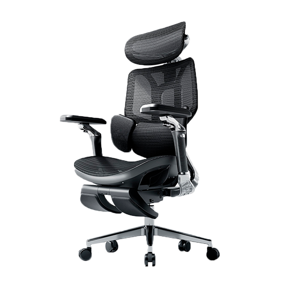 Офисное кресло с подставкой для ног Xiaomi HBADA Ergonomic Computer Chair E3 Ultra 4.0 Version 2025 Black (E301BHC)