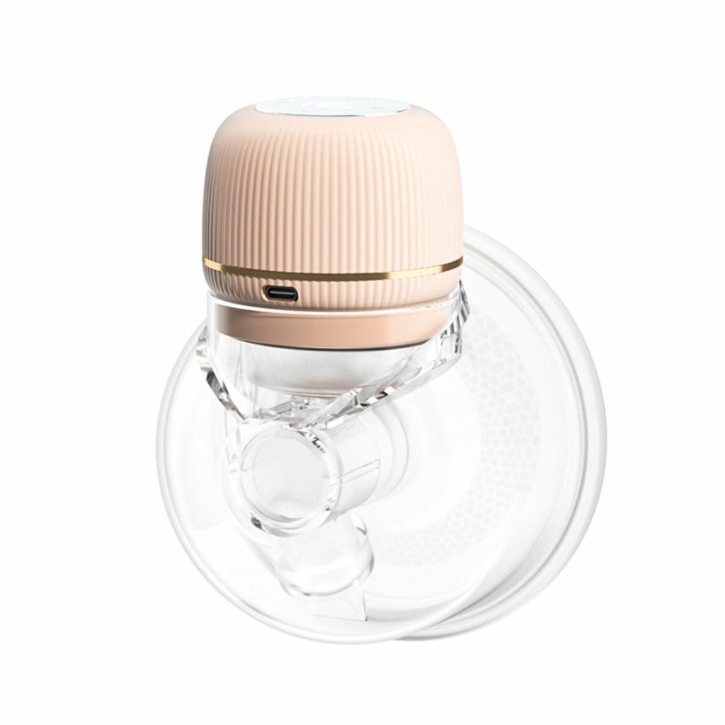 Молокоотсос, Электрический молокоотсос без помощи рук - абрикос - 1 шт.