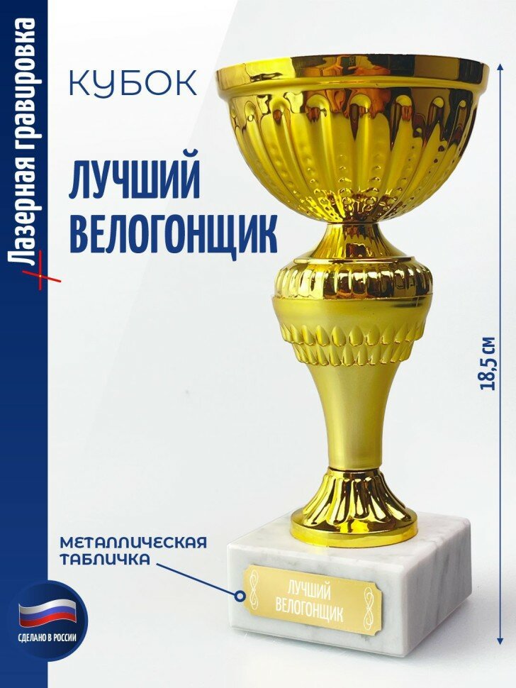 Кубок "Лучший велогонщик" (18,4 см)