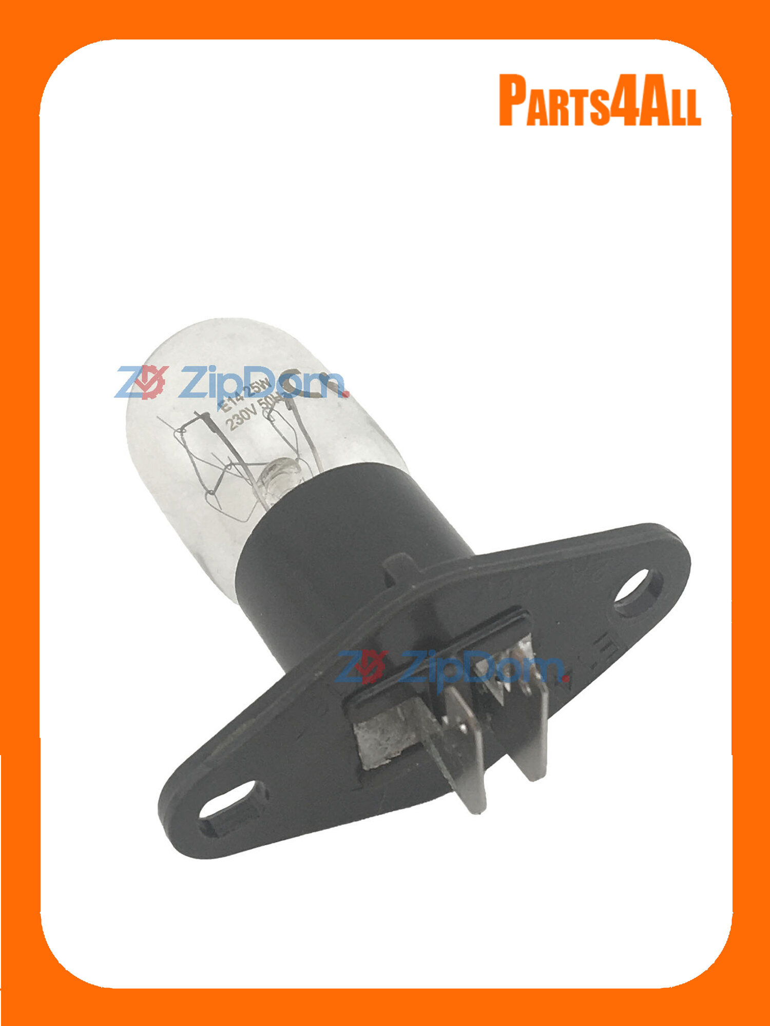 Лампочка с цоколем, для микроволновой печи (СВЧ) универсальная 25W 240v, подходит для большинства моделей