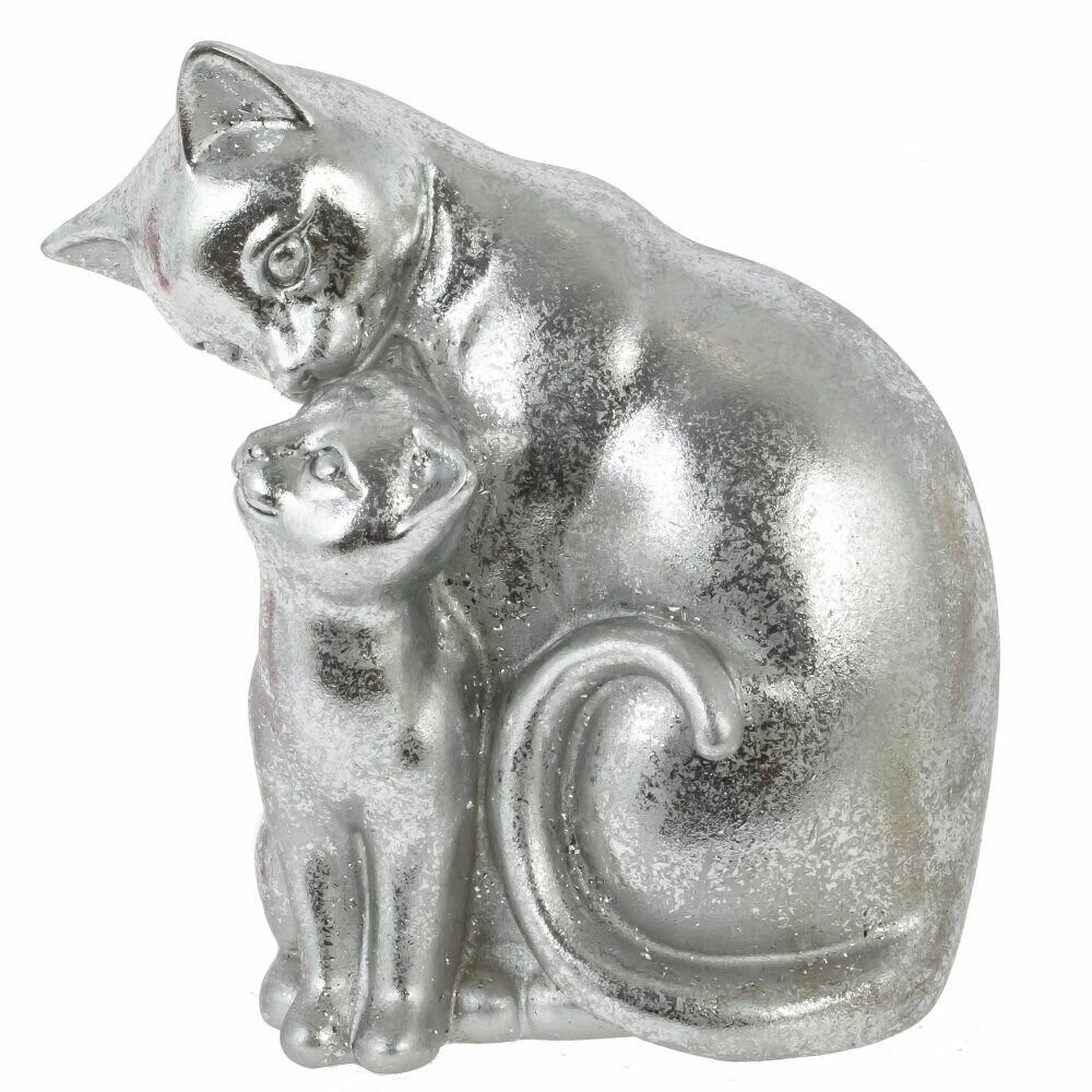Фигурка интерьерная"Кошка с котёнком", 13х8х15 см