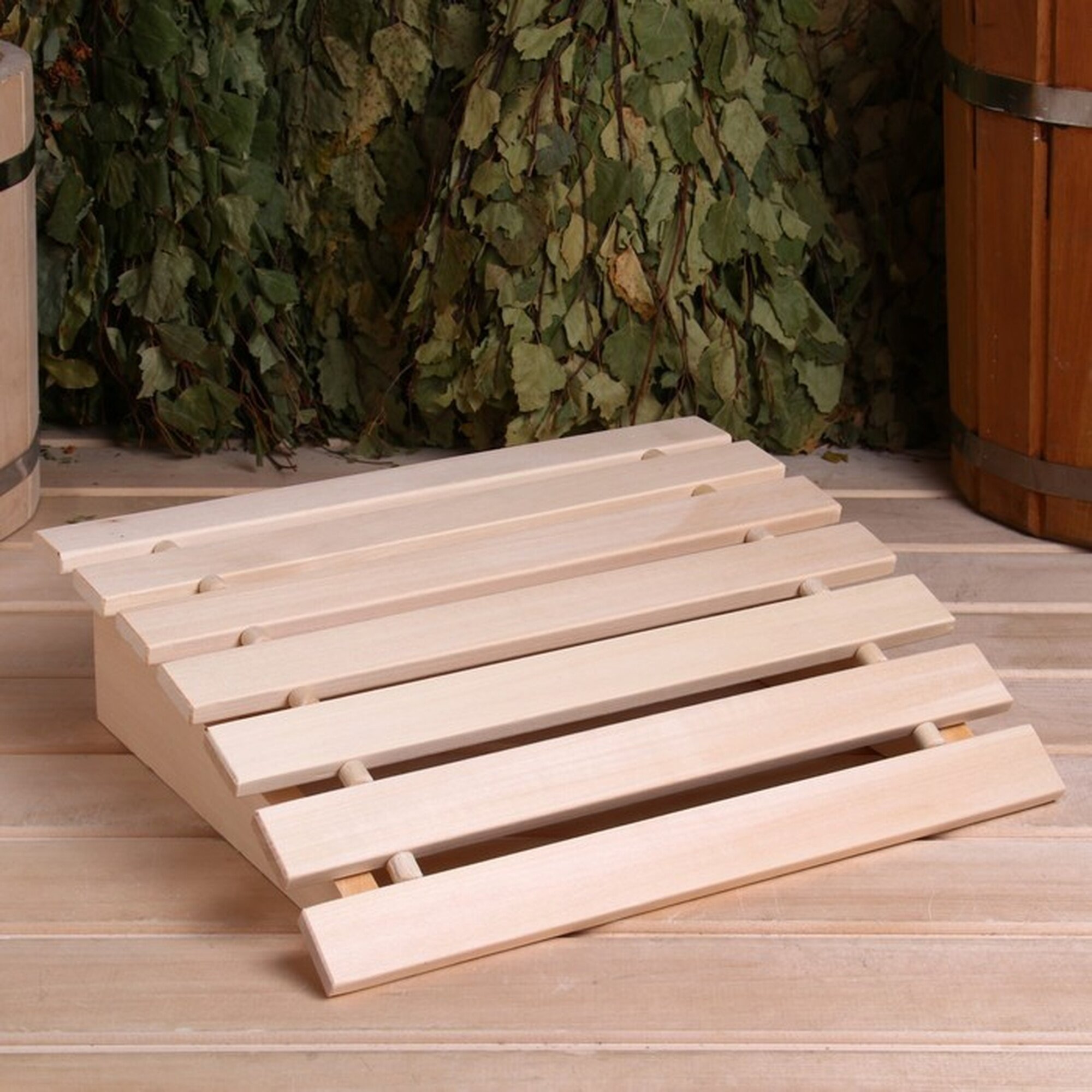 Подголовник ДобропаровЪ "Анатомический", дерево, 31x35x9,5см