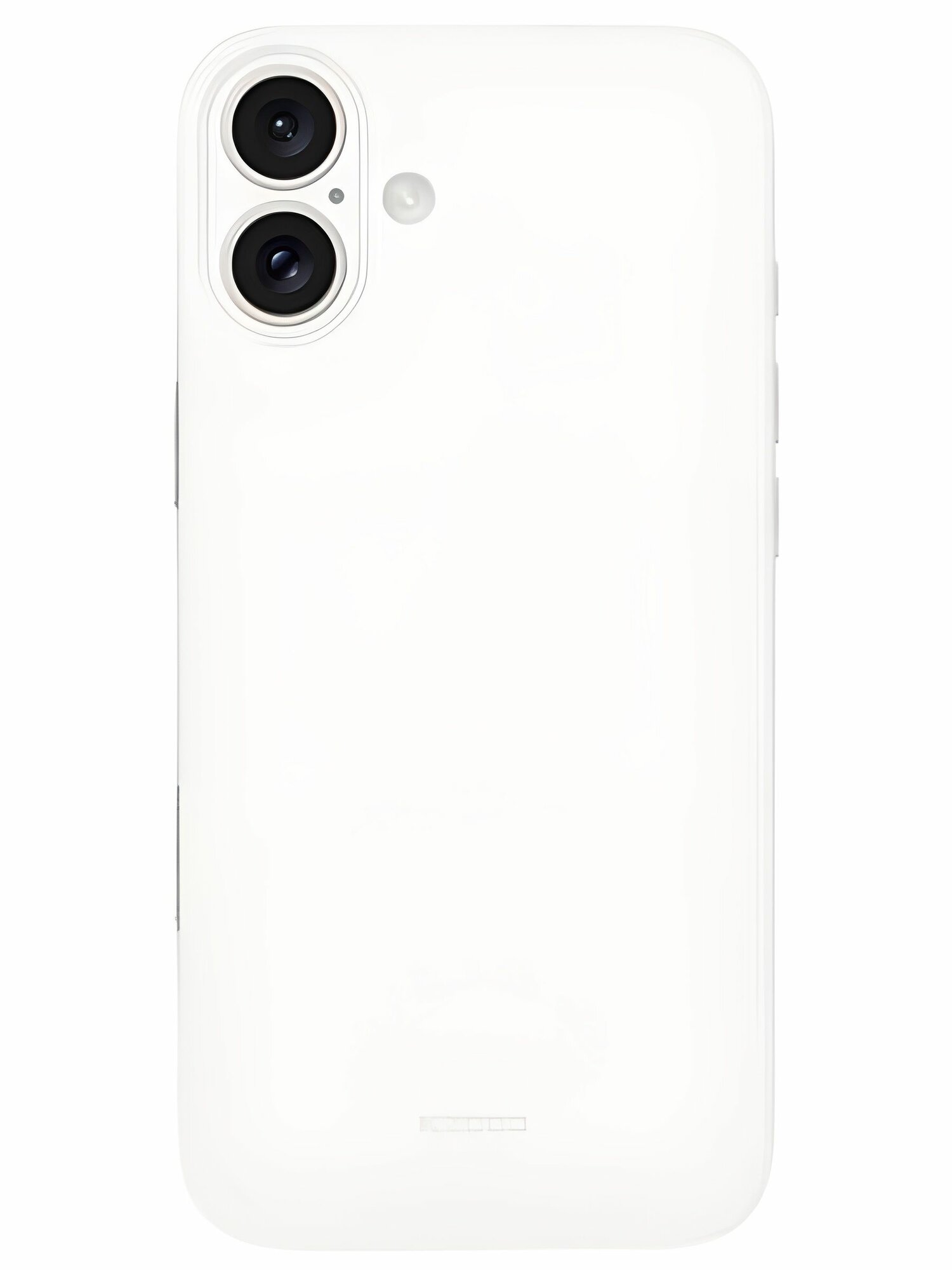 Чехол на iPhone 16 Plus, Air Skin ультратонкий пластик, белый прозрачный
