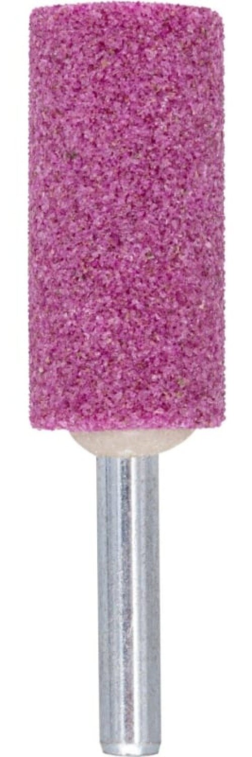 Шарошка RemoColor / РемоКолор абразивная, насадка, цилиндрическая, оксид алюминия, хвостовик 6мм, длина 40мм / инструменты