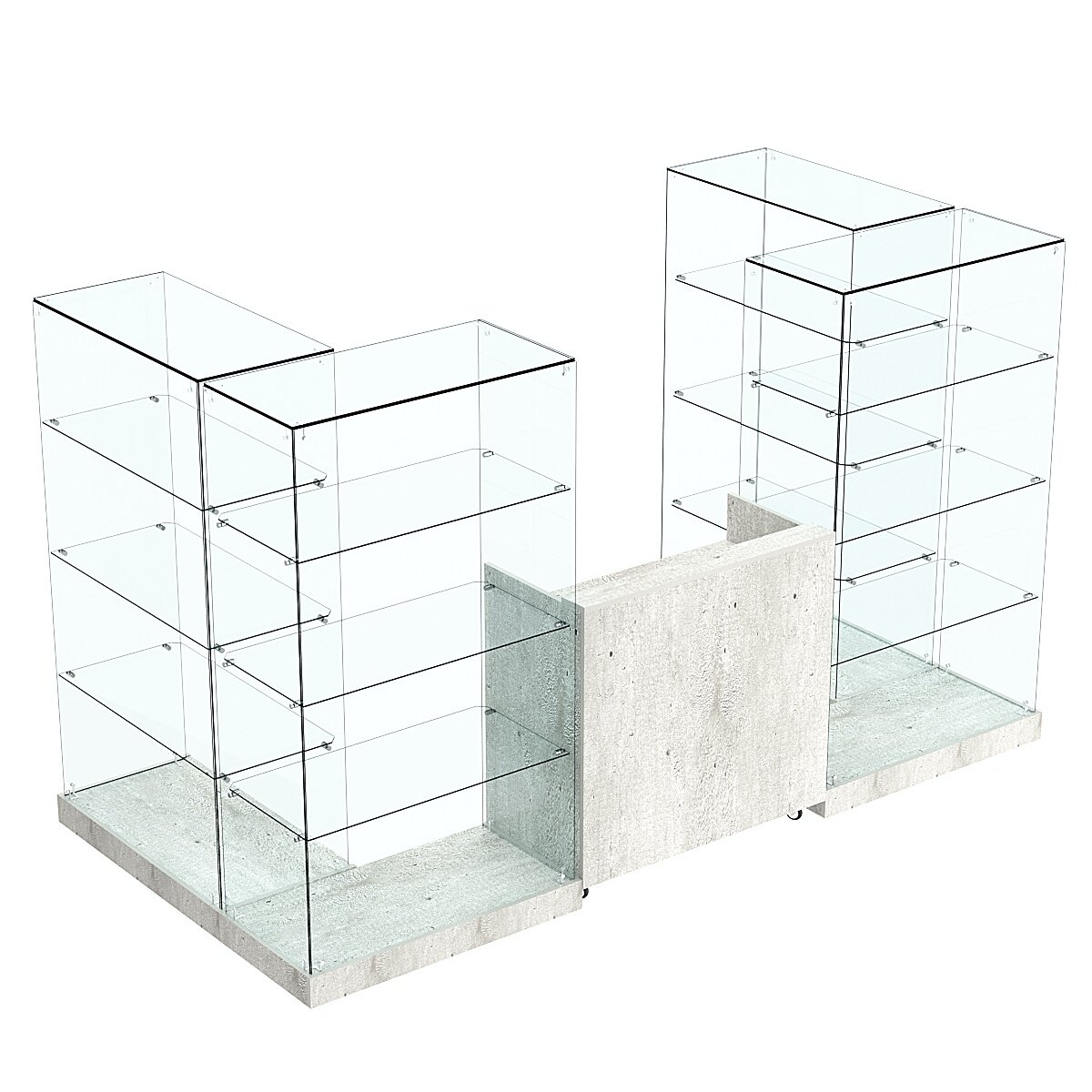 Торговый островок ХИТ продаж №1 (открытый) (3.65 кв. м), Метрополитан Грей