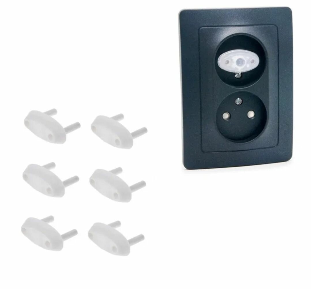 Заглушки "Safety" для розетки , в наборе 6 шт