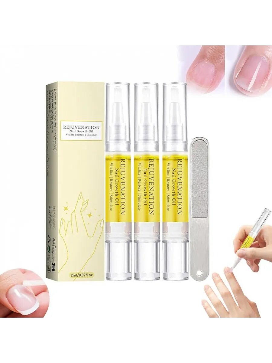 Уходное масло для ногтей 2024 обновленное 3 шт увлажняет укр