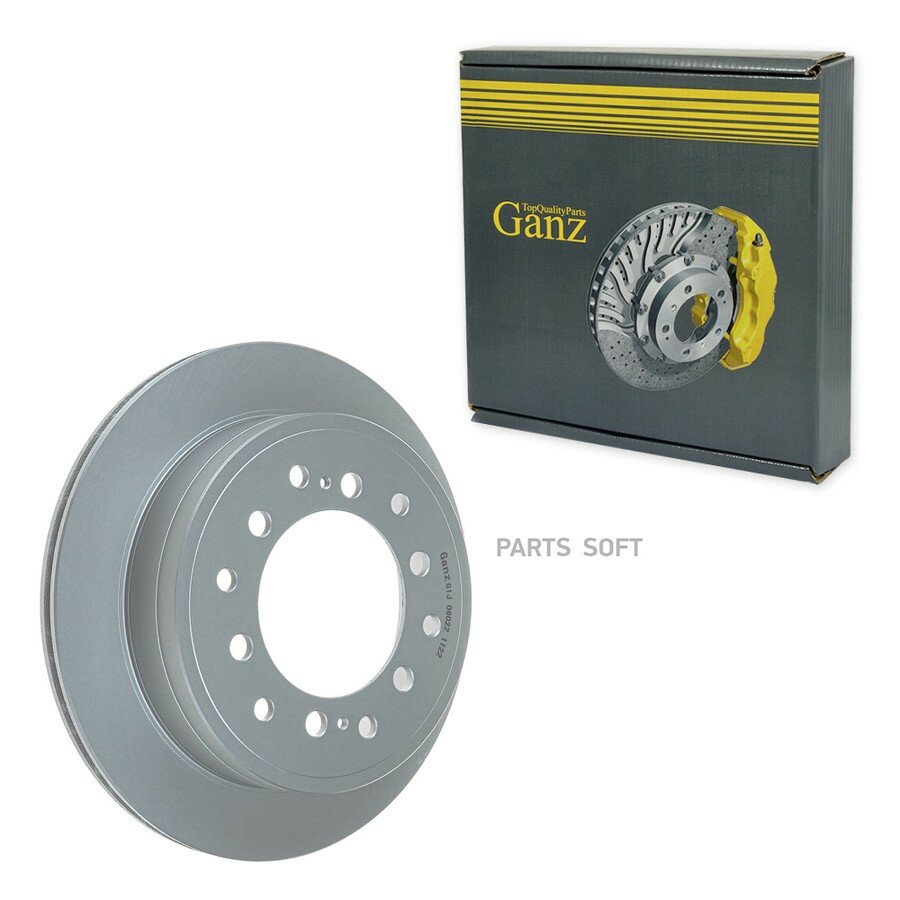 GANZ Диск тормозной задний с покрытием TOYOTA LC Prado J150 GANZ GIJ06022