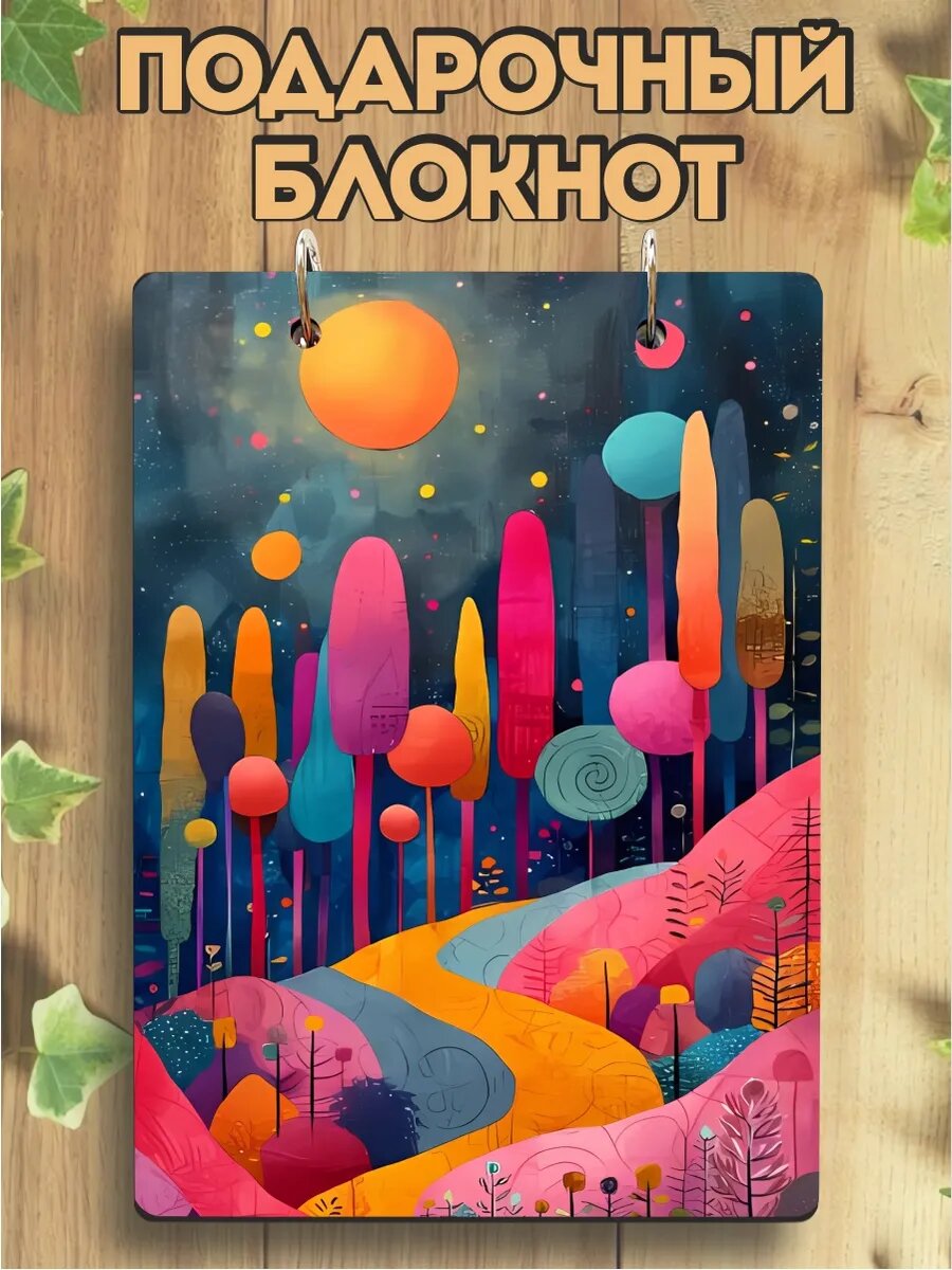 Подарочный блокнот "Розовый лес"
