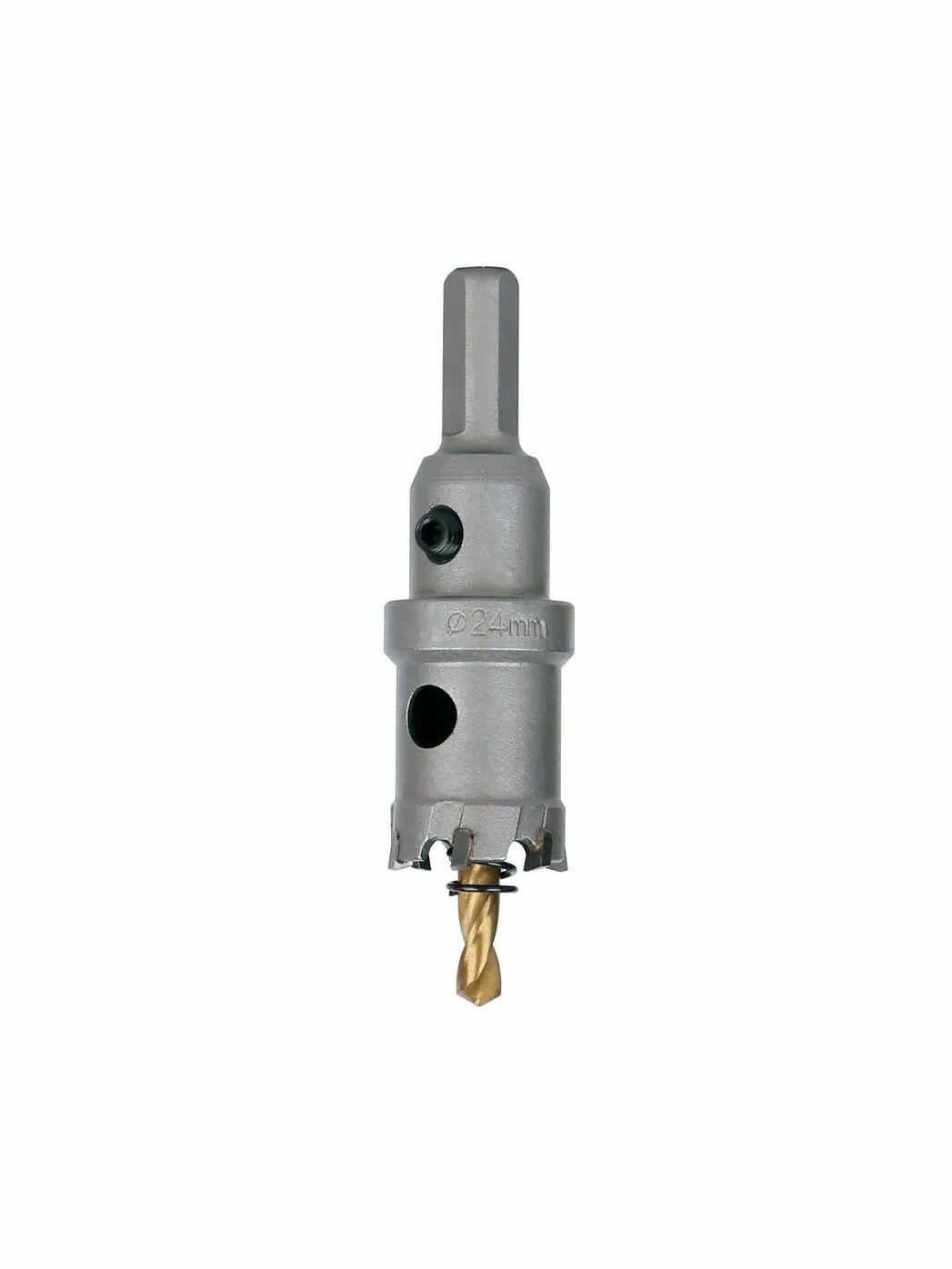 Коронка TCT с твердосплавными напайками для сверления по металлу, диаметр 24 мм