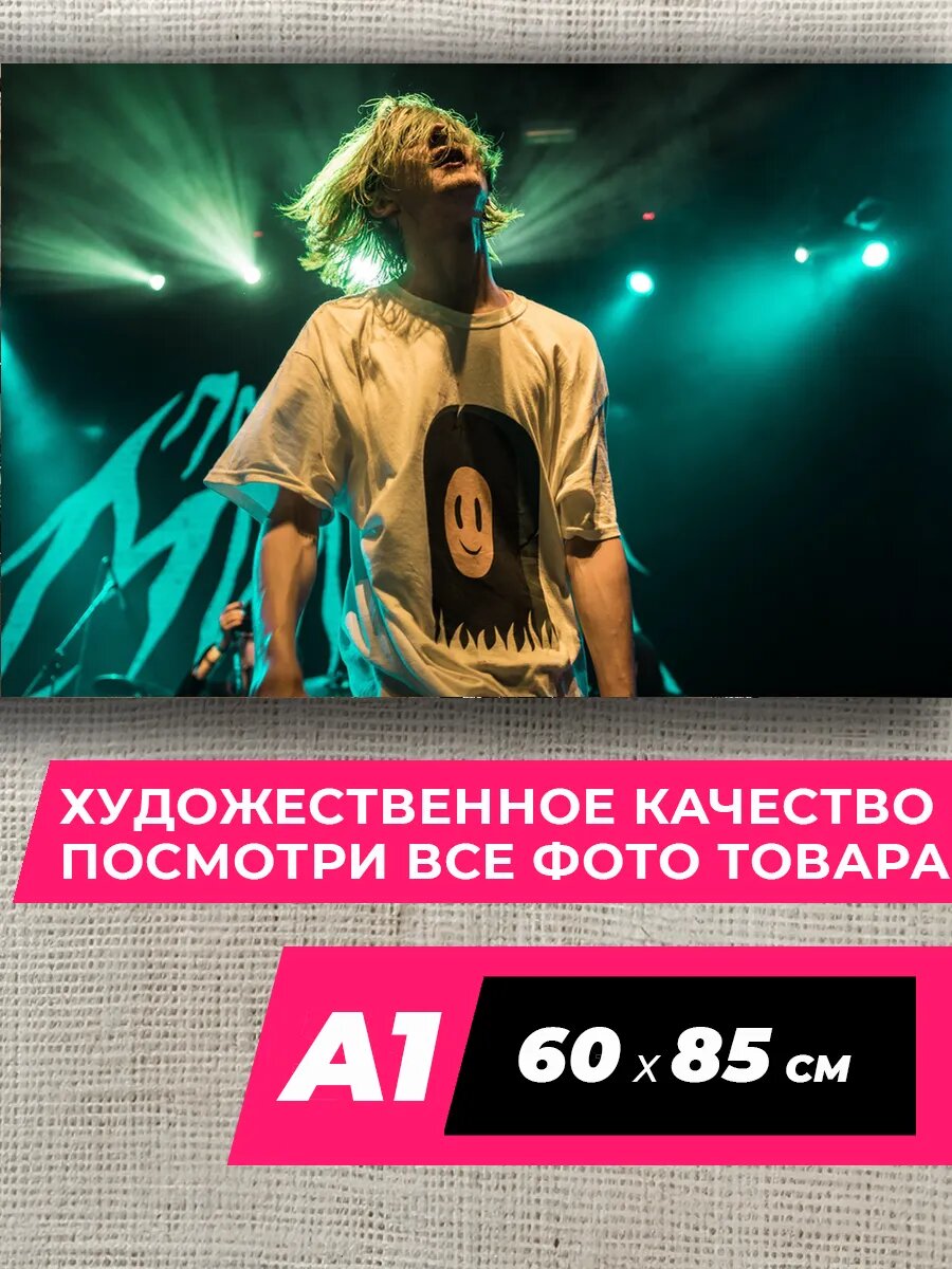 Постер Пошлая Молли на стену 30 Poshlaya Molly A1, матовая фотобумага премиум качества