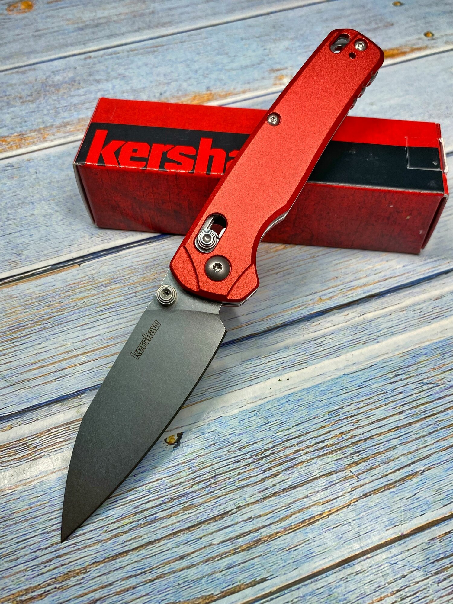 Складной нож Kershaw Bel Air Red, Stonewash MagnaCut, 6105RDSW, США