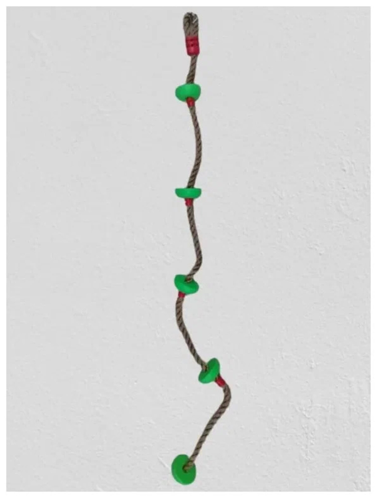 Гимнастический канат с пластиковыми узлами 2 м, диаметр Ø 18 mm, полипропилен