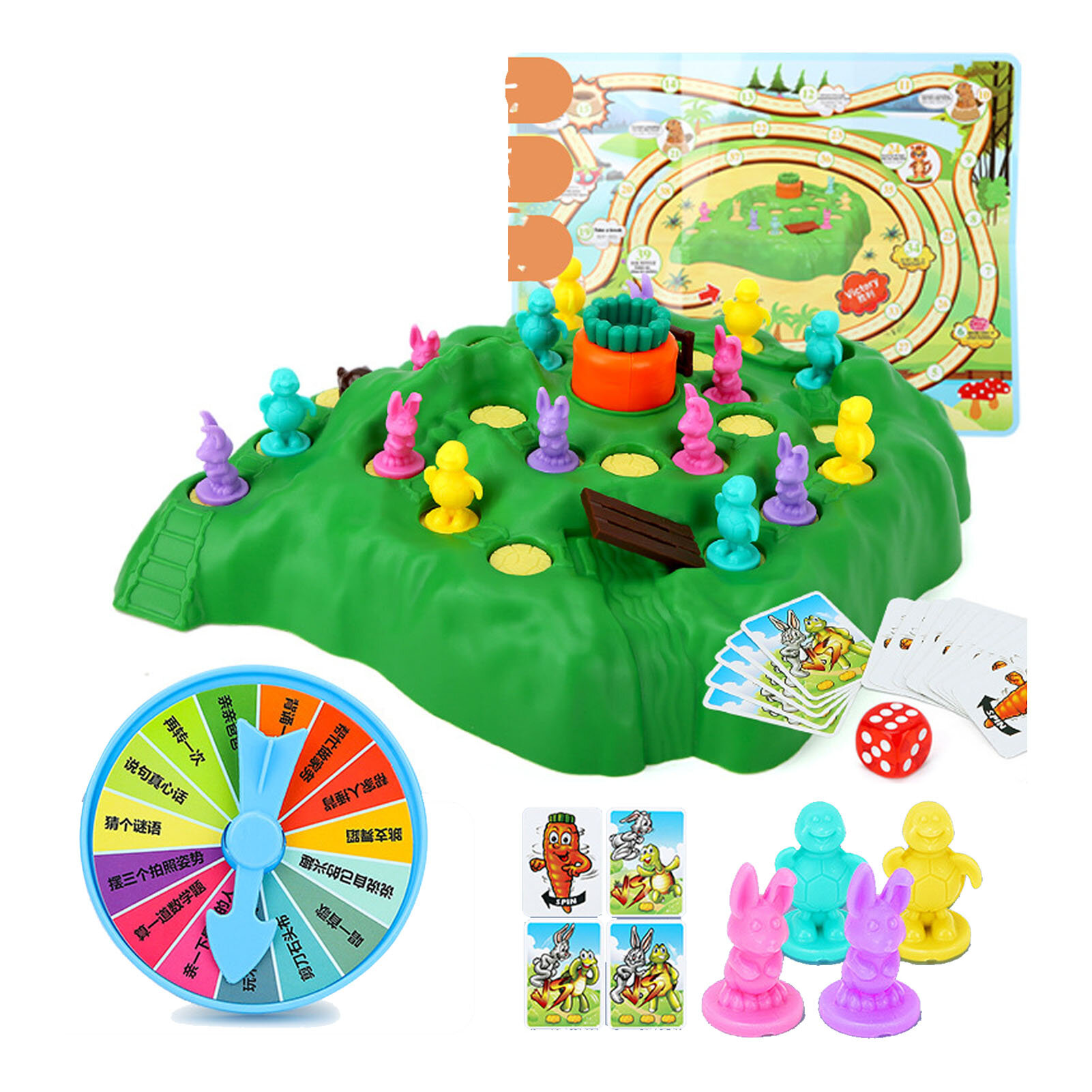 Интерактивная обучающая настольная игра "Ловушка для кроликов и черепах" для многопользовательских соревнований