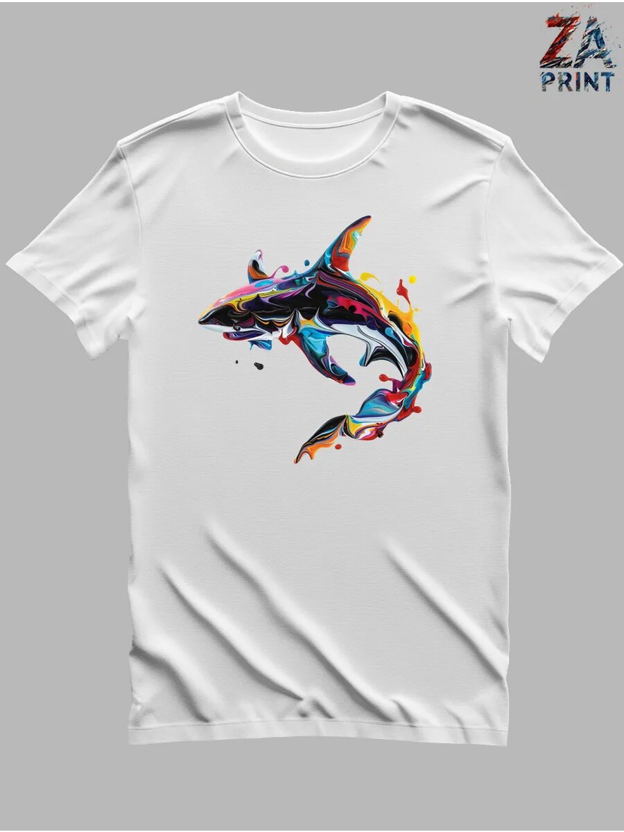 Футболка красивая акула