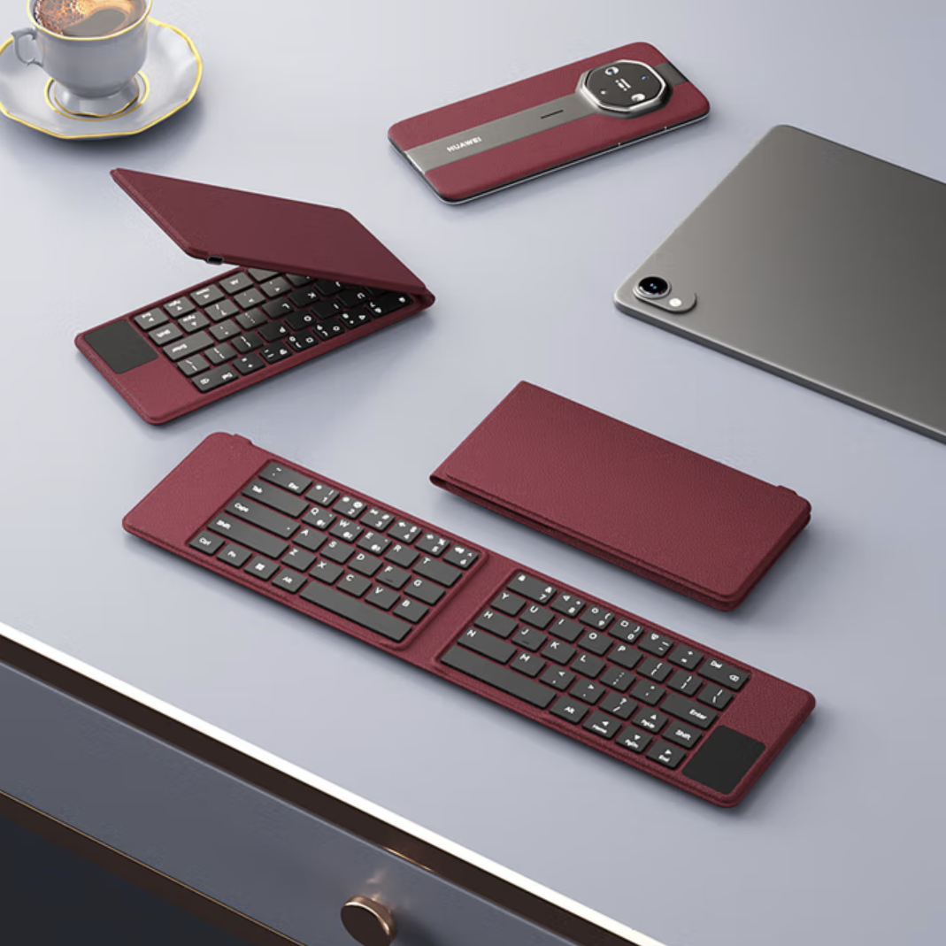 Беспроводная клавиатура B.O.W, Подходит для HUAWEI Mate XTs HB168 складная, сенсорная, Bluetooth, черное