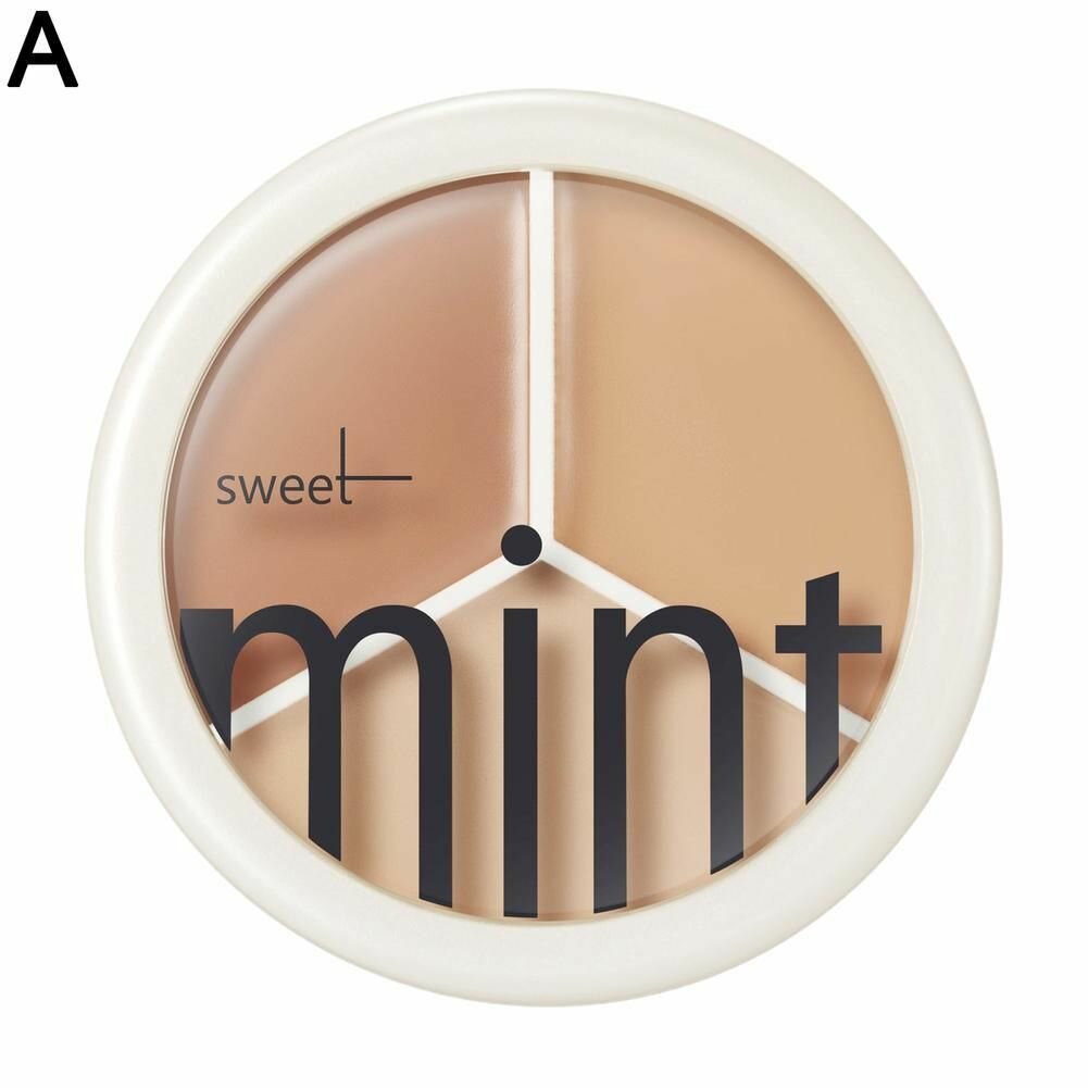 Консилер трехцветный/ контуринг для лица/ корректор