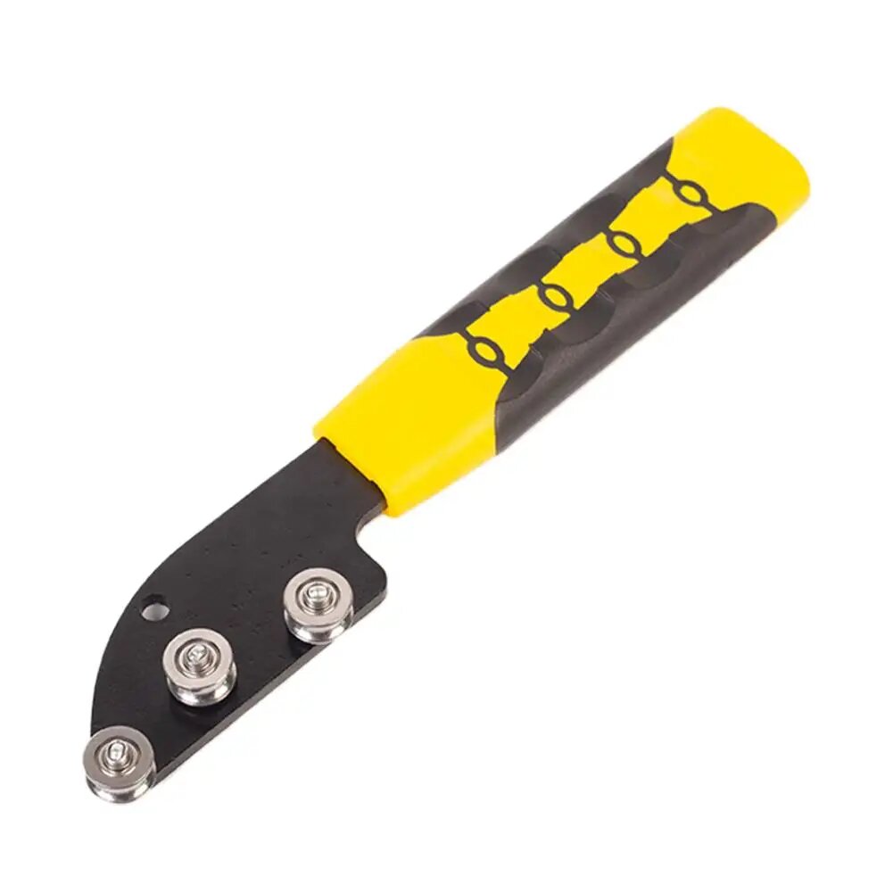 Выпрямитель для металлической проволоки. Удобная нескользящая ручка. Регулятор угла выпрямления мягкой проволоки. Ювелирный инструмент. Ручные инструменты, Yellow