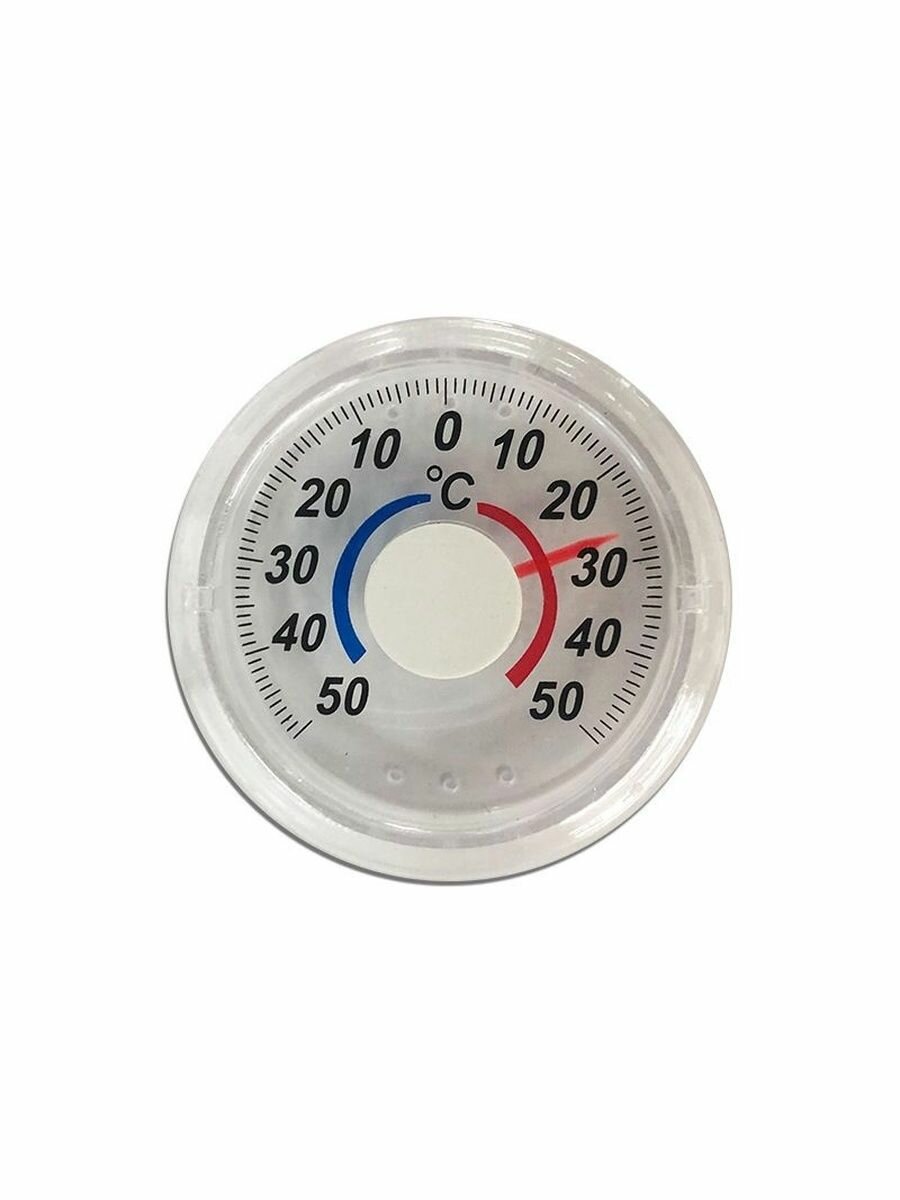 Круглый пластиковый термометр для окон и дверей