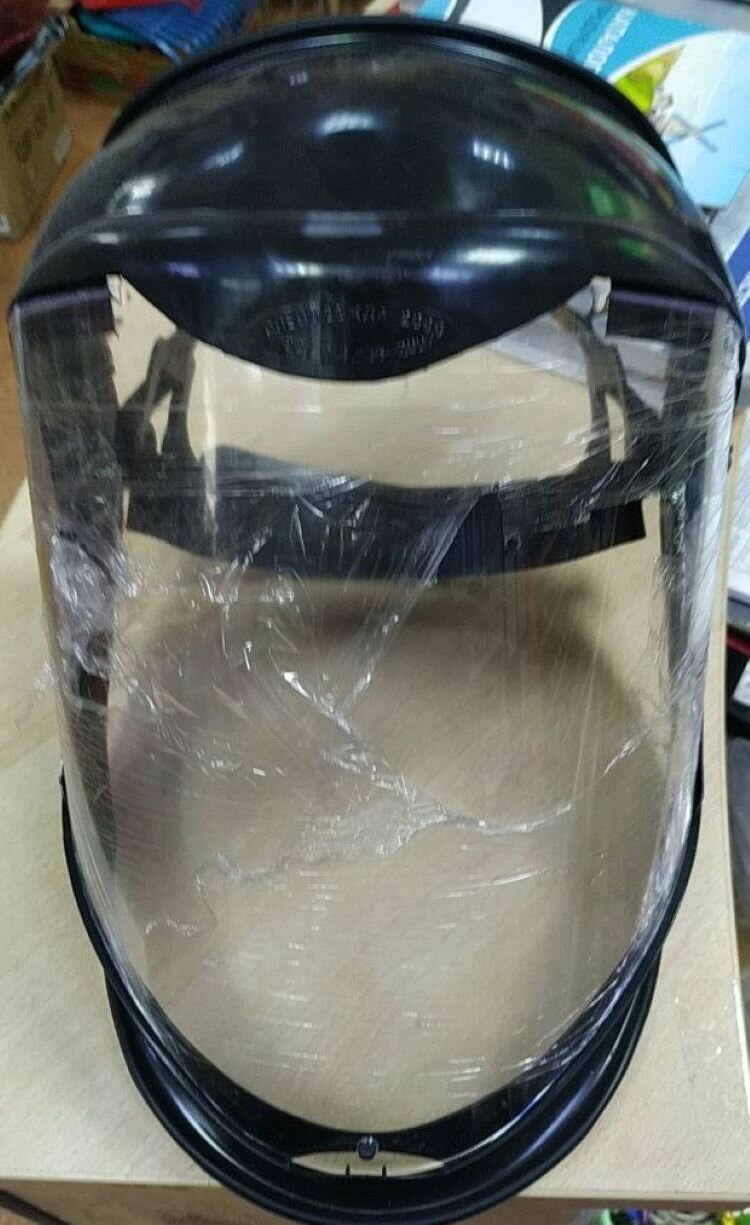 Щиток маска защитный лица прозрачный 235мм ПТК нбт-евро NEW