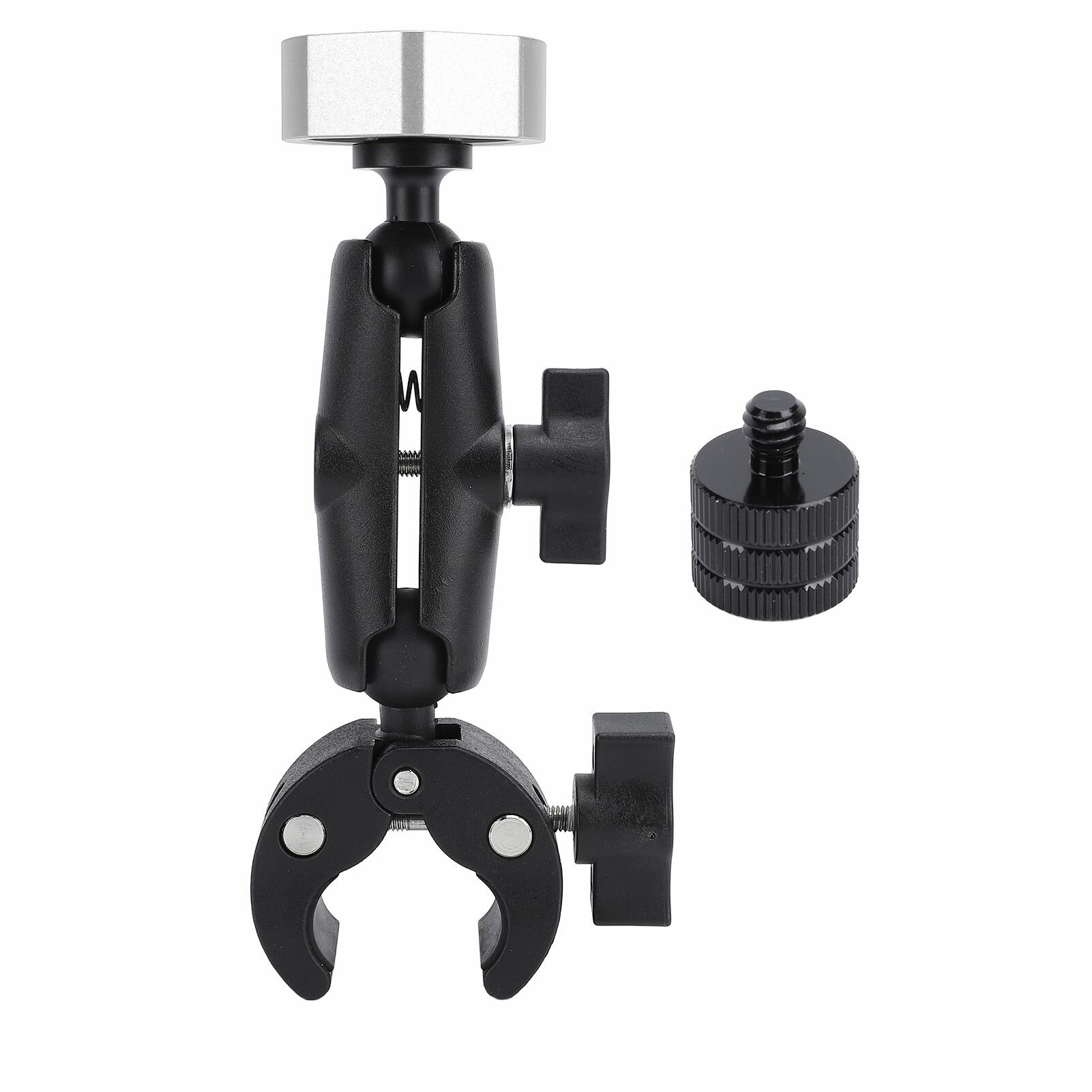 Крепление для лестницы автодома для мини-автомобиля, многофункциональное регулируемое крепление из алюминиевого сплава ABS для прицепа автодома, яхты, серебристого цвета