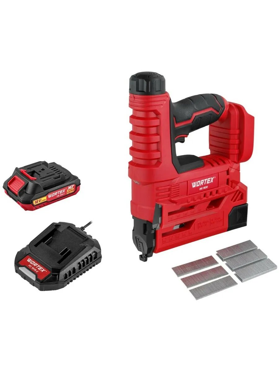 Пистолет гвоздезабивной аккумуляторный WORTEX NG 1830 ALL1 XLT SET (1335924)