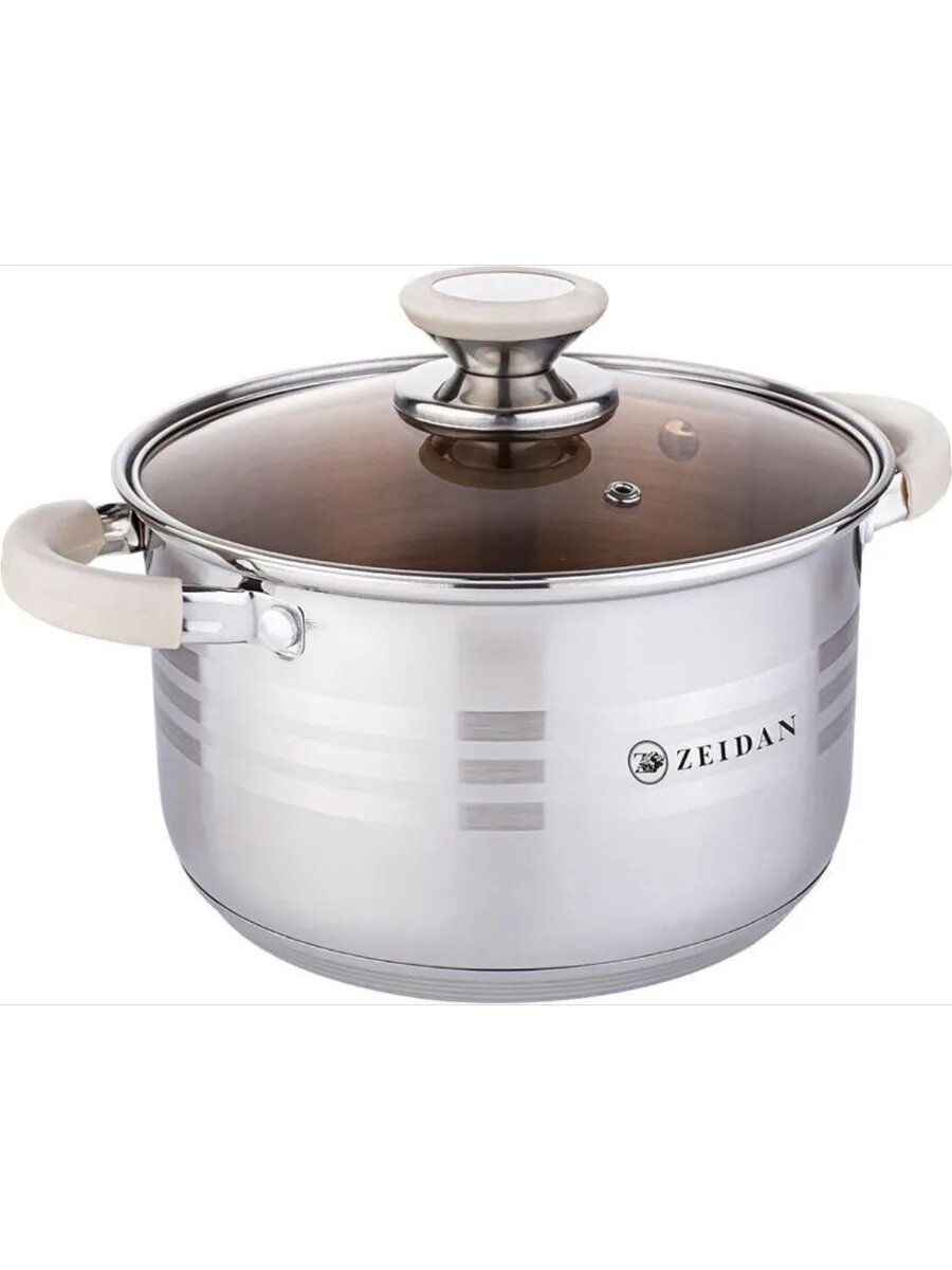 Кастрюля стальная Z-501064 3л+крышка