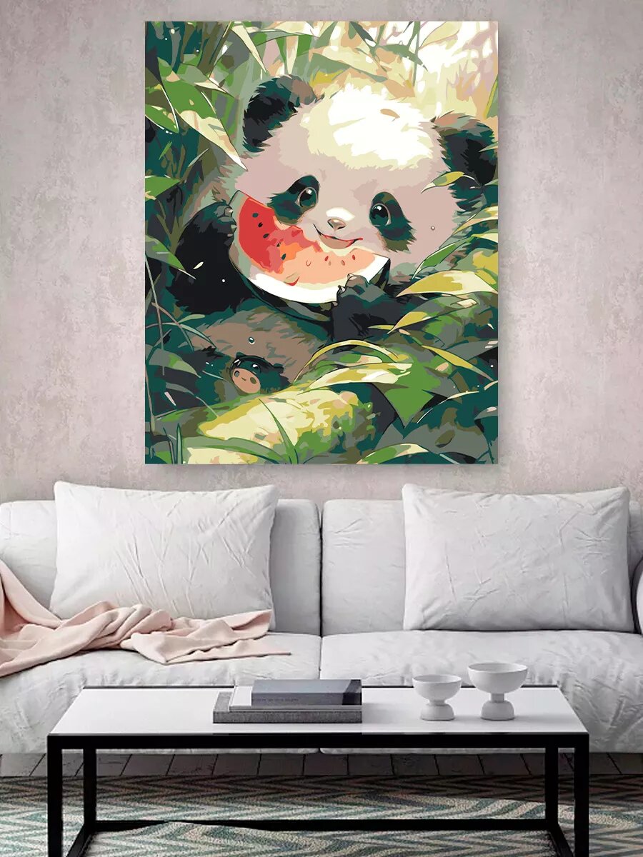 Картина по номерам Панда
