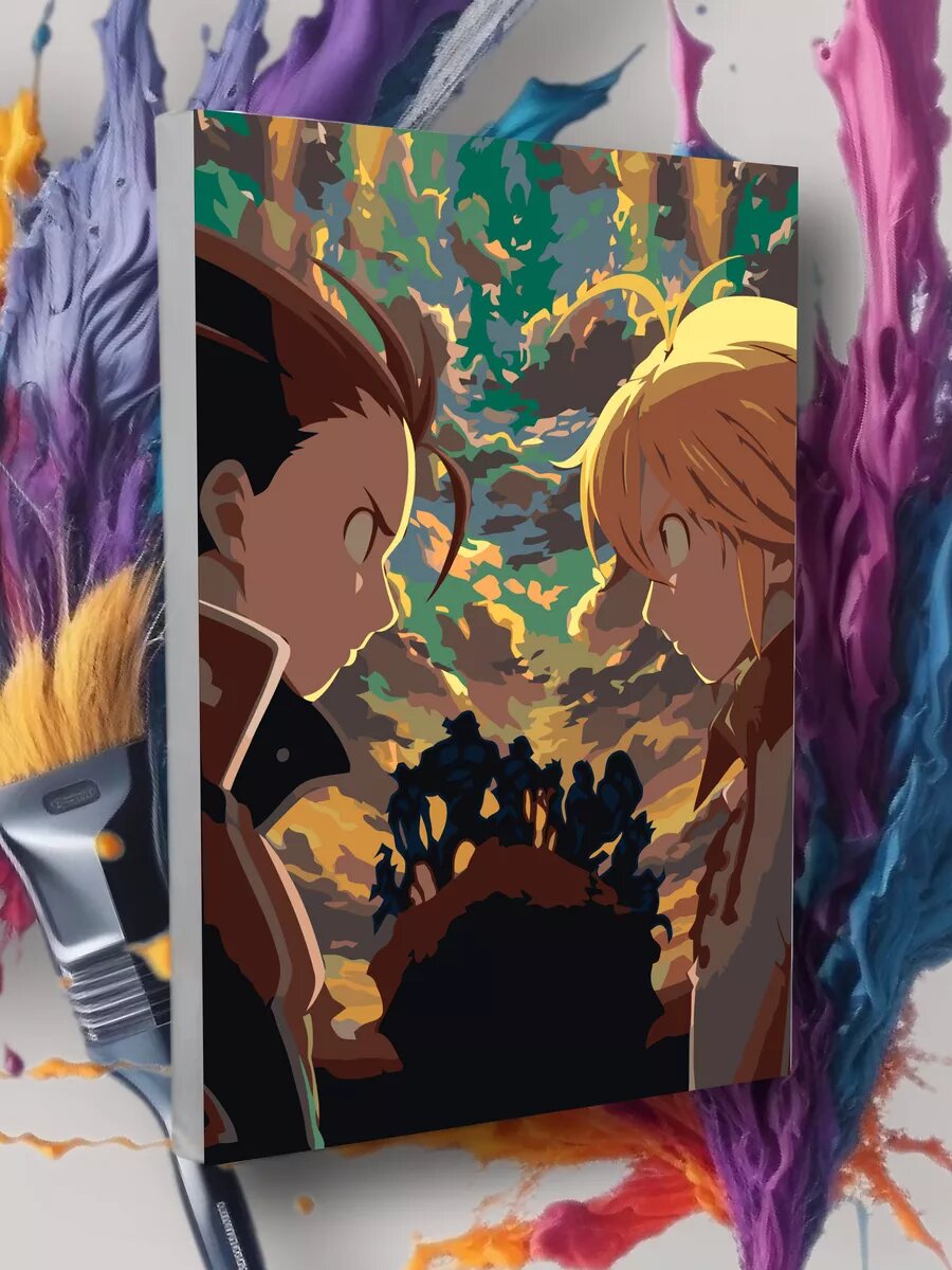 Картина по номерам Аниме