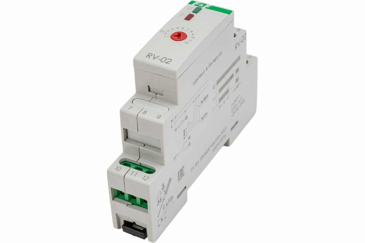 Реле времени F&F RV-02, с входом управления EA02.001.008, для DIN-рейки