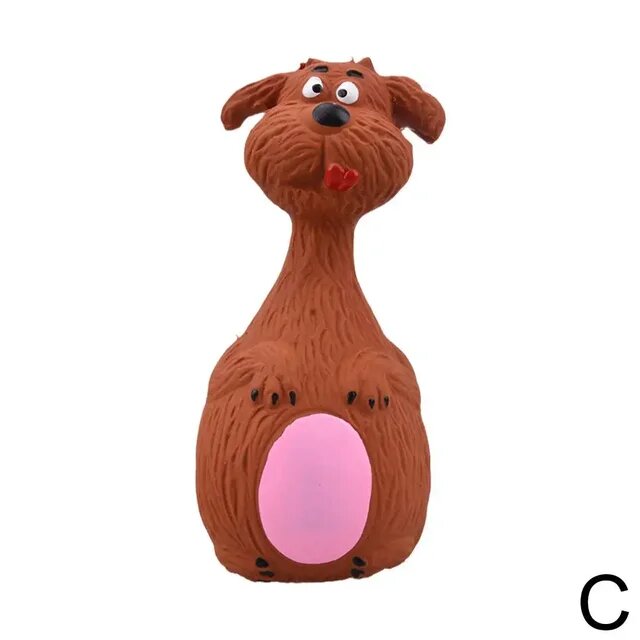 Игрушки для собак из латекса с пищащими звуками, слоны, коровы, животные, жевательные игрушки для домашних животных, резиновые, вокальные, для маленьких и больших собак, устойчивые к укусам, интерактивные T3F7