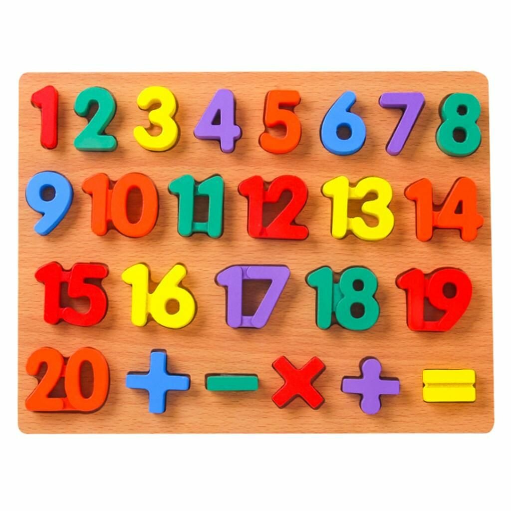 Головоломка с цифрами - трехмерная доска для письма от 1 до 20 чисел