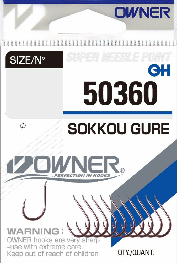 OWNER Крючок Sokko Gure purple №8 12шт