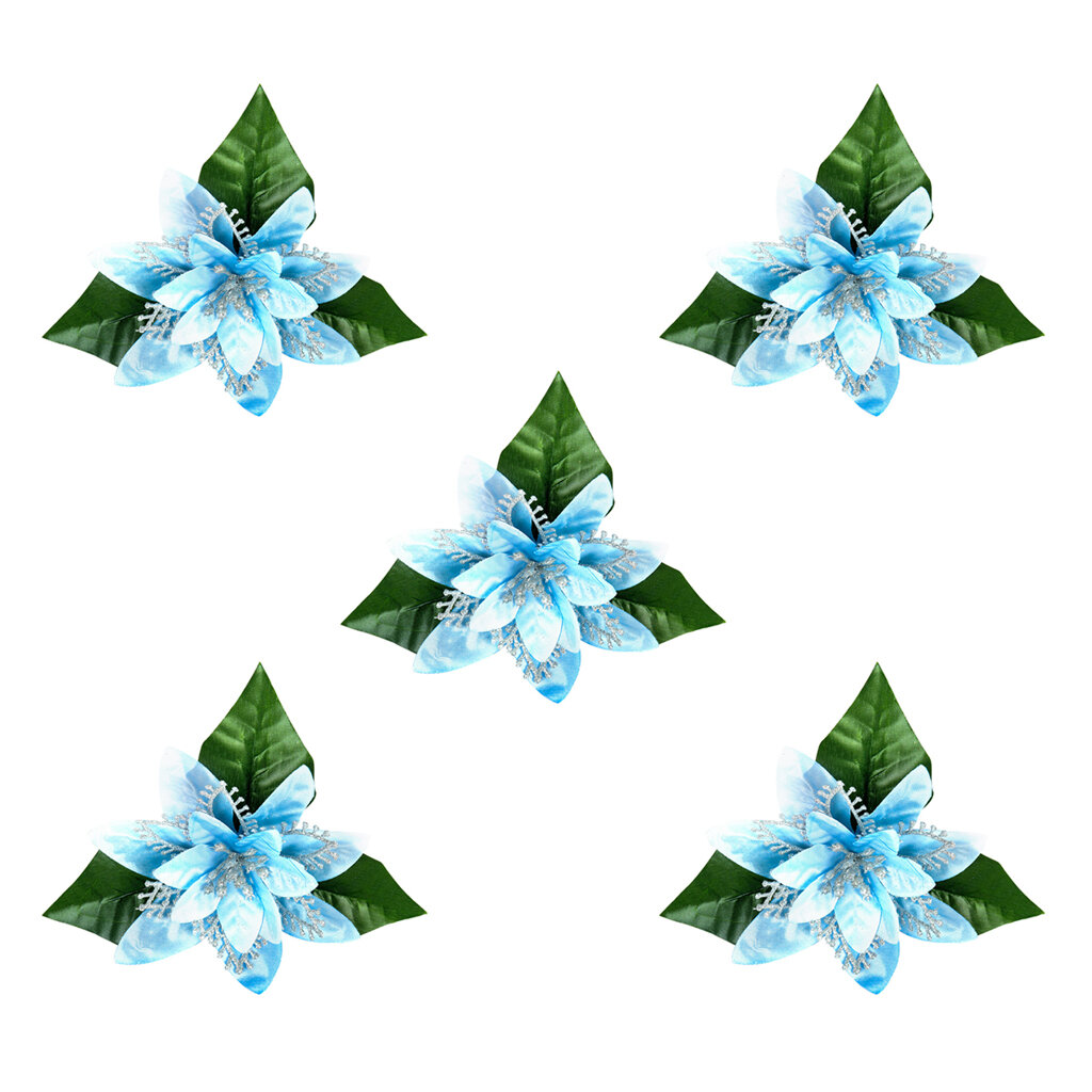 5 шт./1 набор Рождественский Цветок Ткань Дом Дерево Подвеска Украшение Подвеска Украшения