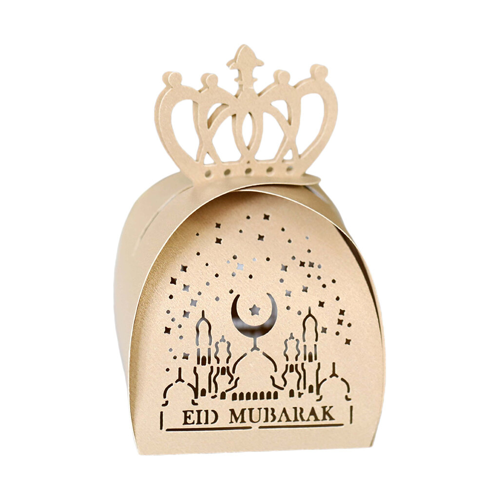 100шт Коробки для конфет Eid Mubarak Подарочные коробки Ramadan Kareem Исламские мусульманские подарки